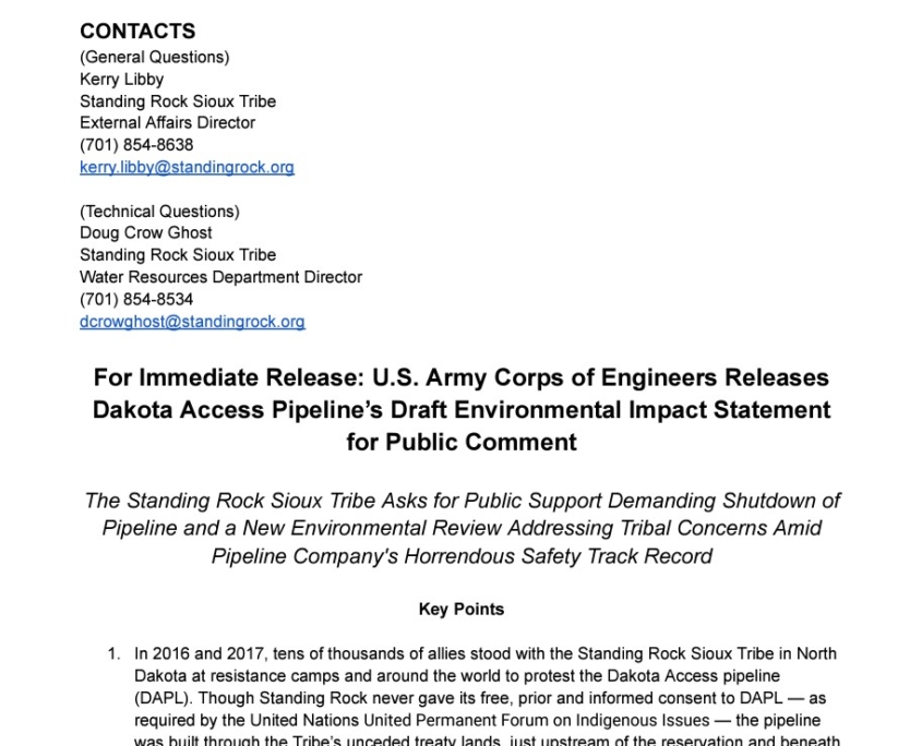 Homepage - Standing Rock